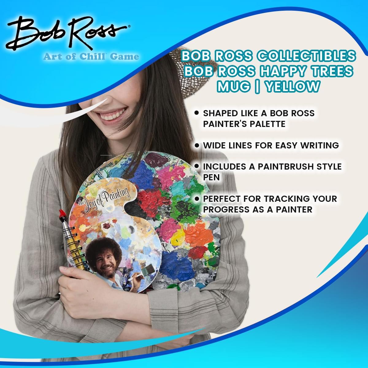 Bob Ross Paint Palette Journal & Brush Pen - Eventeny