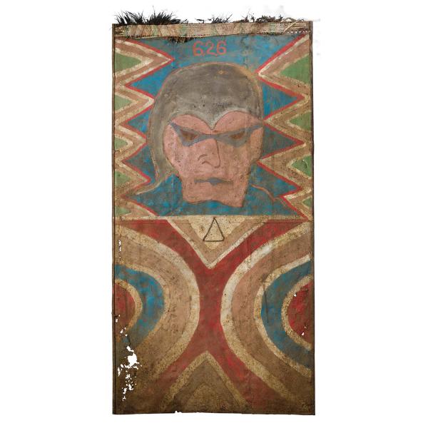 Shield depicting head of The Phantom - Eventeny