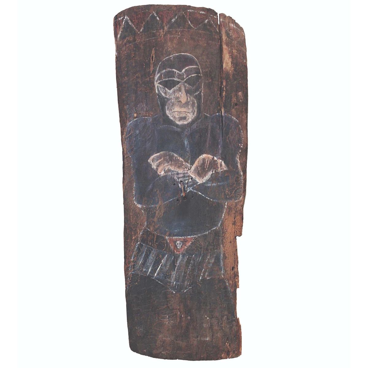 Shield depicting The Phantom standing with arms crossed - Eventeny
