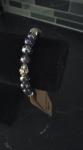 Purple and black tone bead bracelet - Eventeny