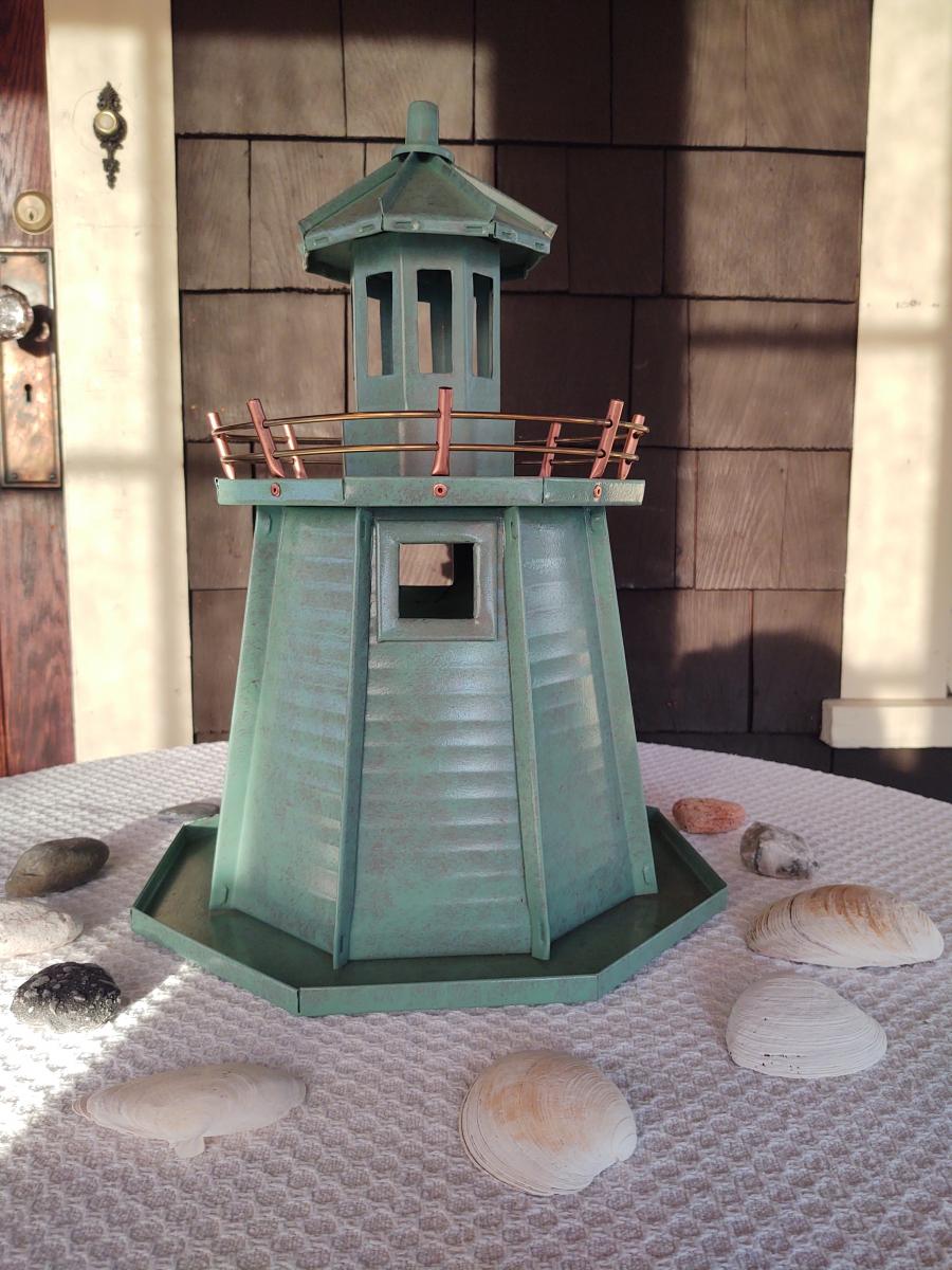 Tabletop Lighthouse (Green Patina) - Eventeny