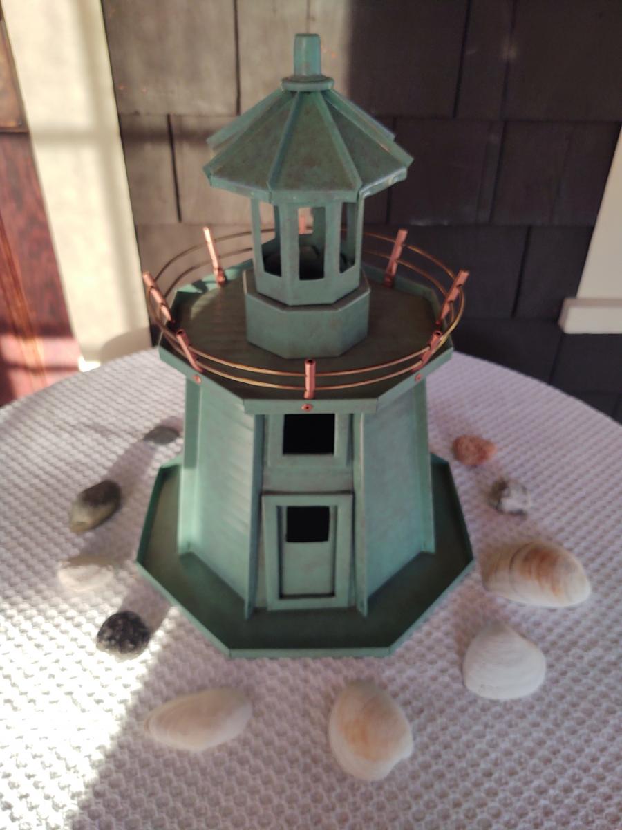 Tabletop Lighthouse (Green Patina) - Eventeny