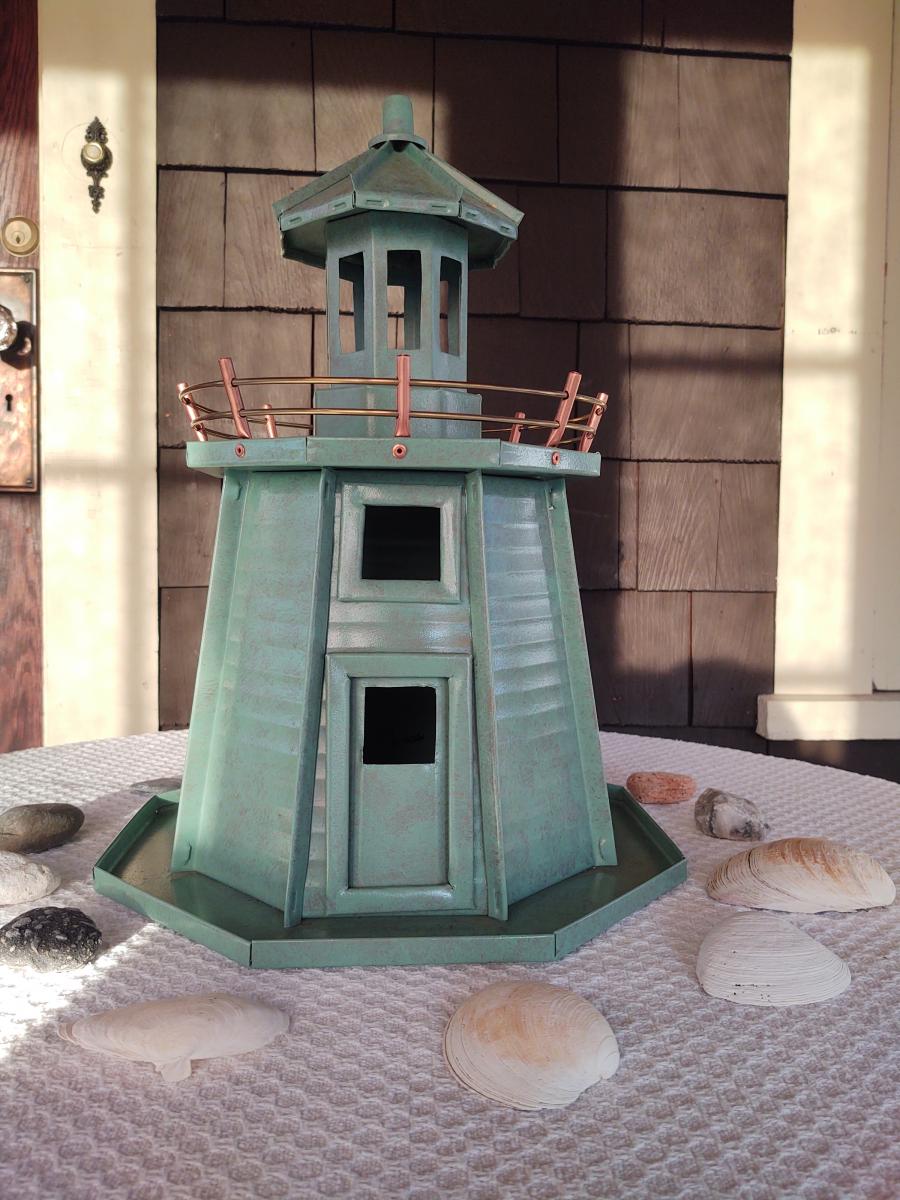 Tabletop Lighthouse (Green Patina) - Eventeny