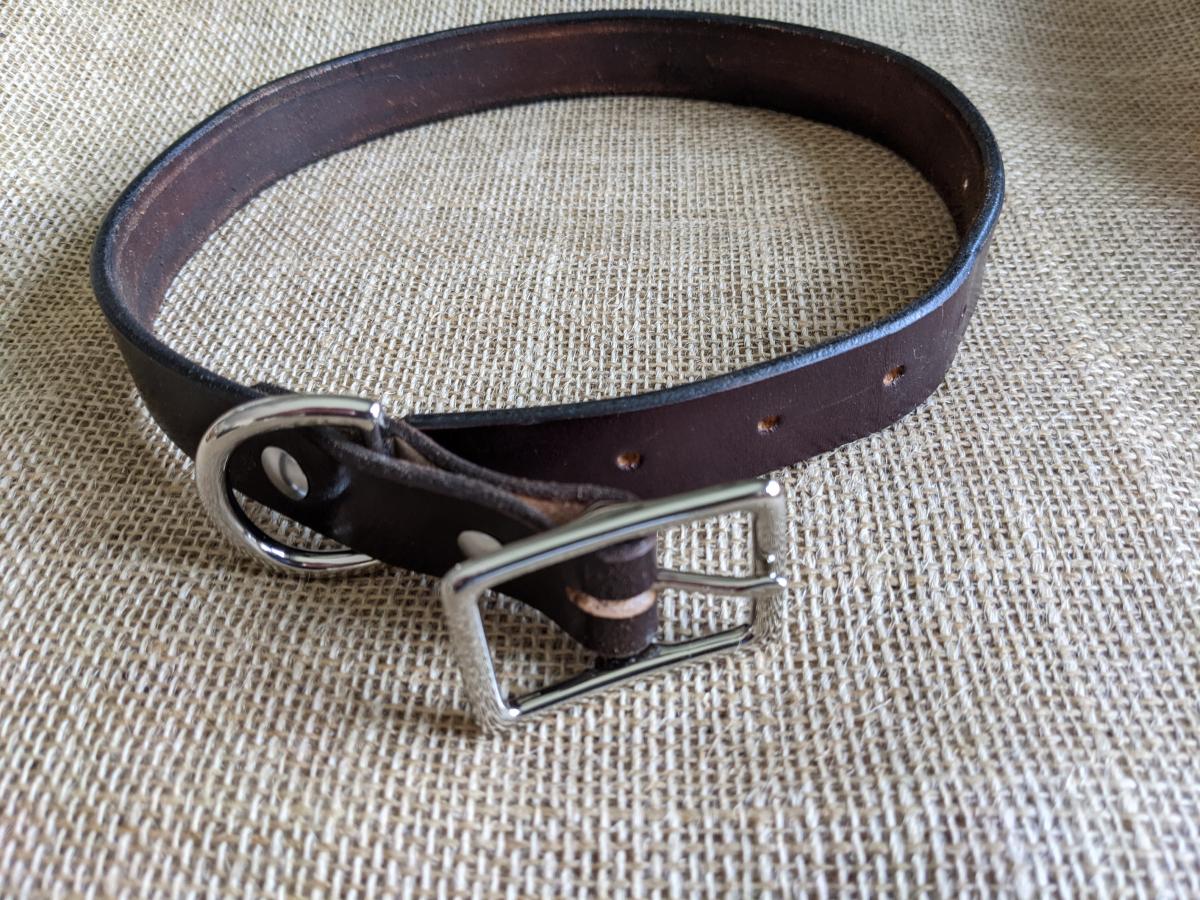 1 inch leather dog collar - Eventeny