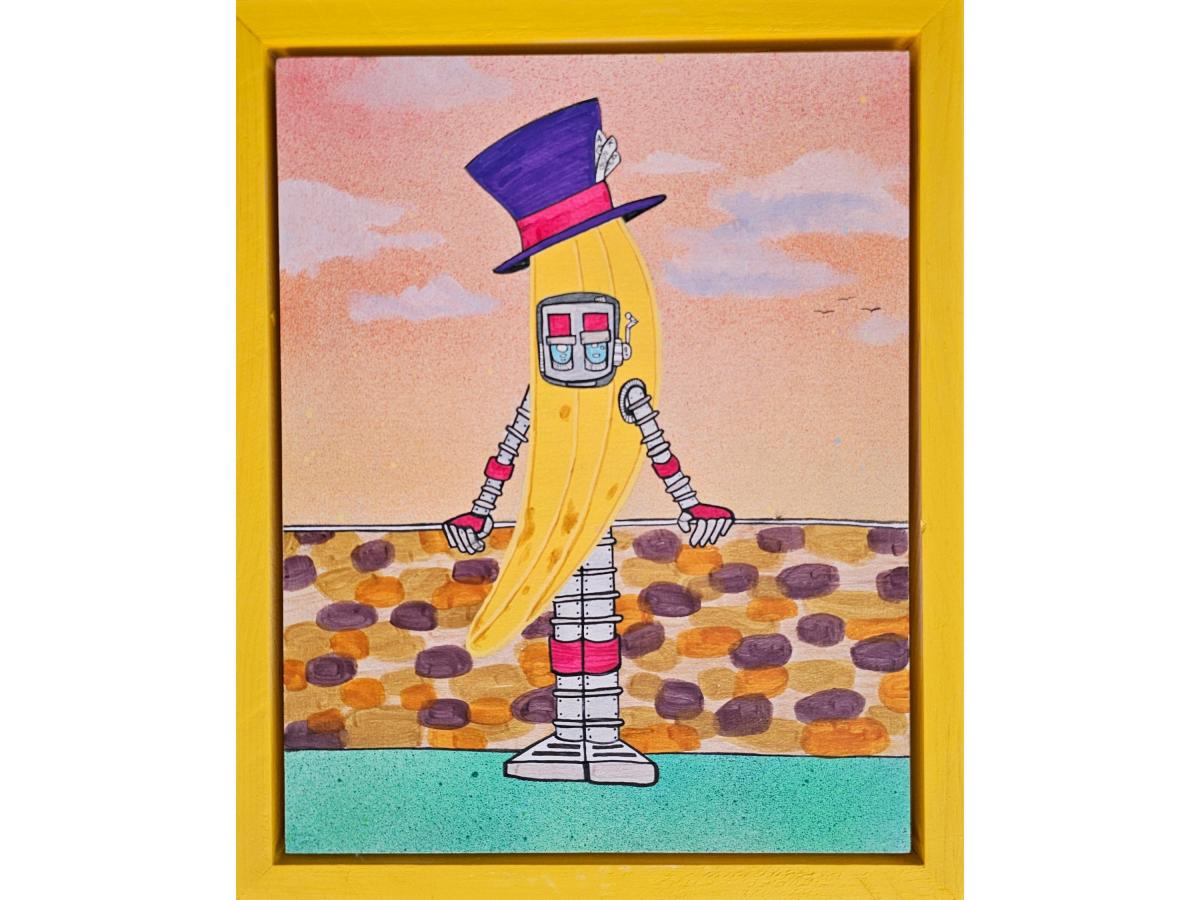 Benny the Bot-nana: Pimp My Peel - Funky Banana Robot Art - Eventeny