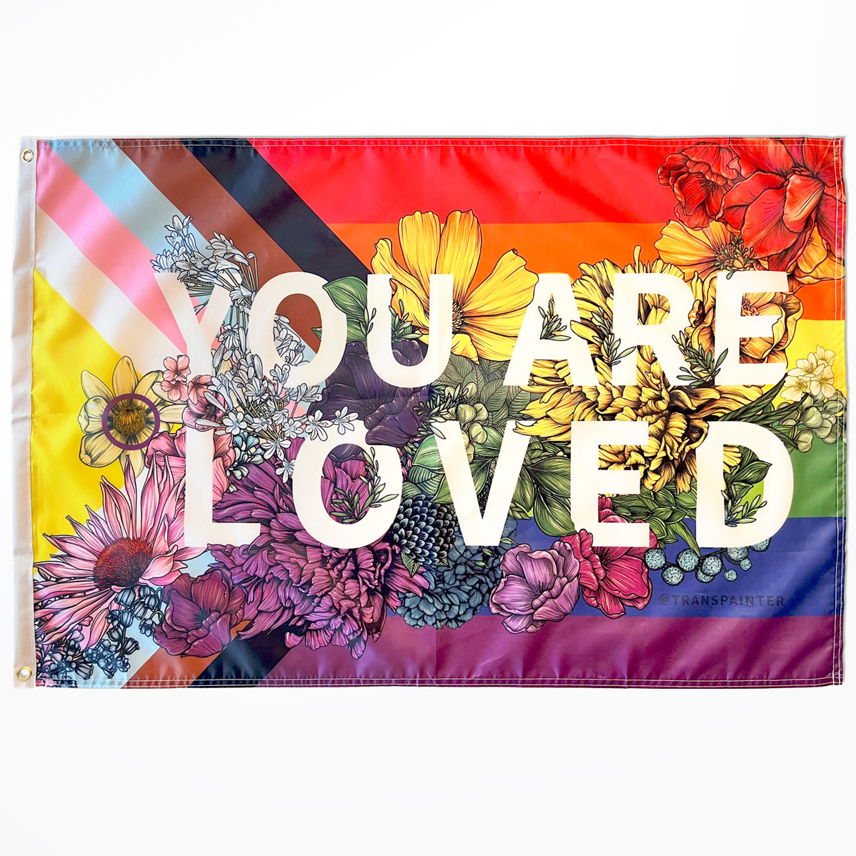 You Are Loved Pride Flag | LGBTQ Pride Flag | Progress Pride Flag - Eventeny