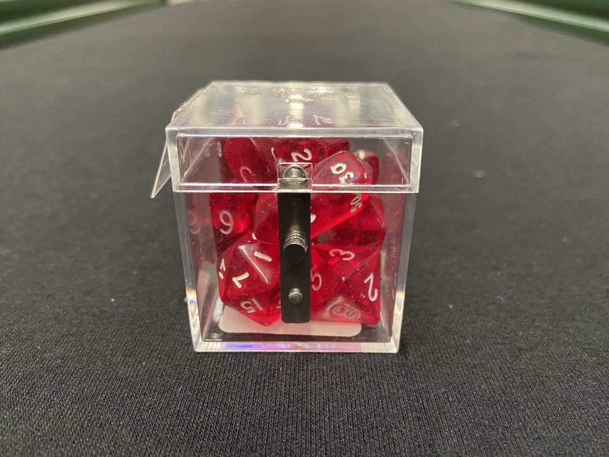 Crystal Caste Dice Kit (Hybrid Translucent Red) - Eventeny