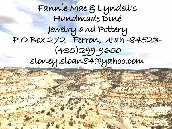 Fannie Mae & Lyndell's Handmade Diné Jewelry and Pottery - Ferron ...