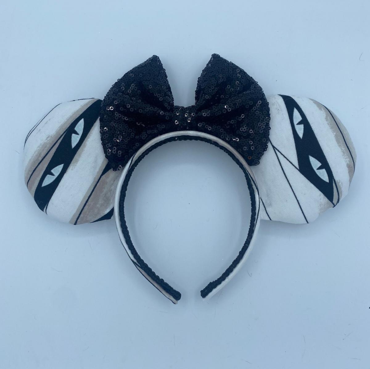 Mummy Minnie Ears with Glow in the Dark Eyes | Halloween Minnie Mouse ...