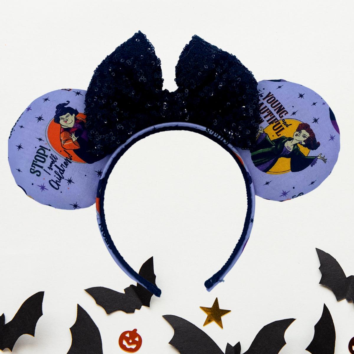 Purple Hocus Pocus Minnie Mouse Ears | Halloween Disney Ears - Eventeny