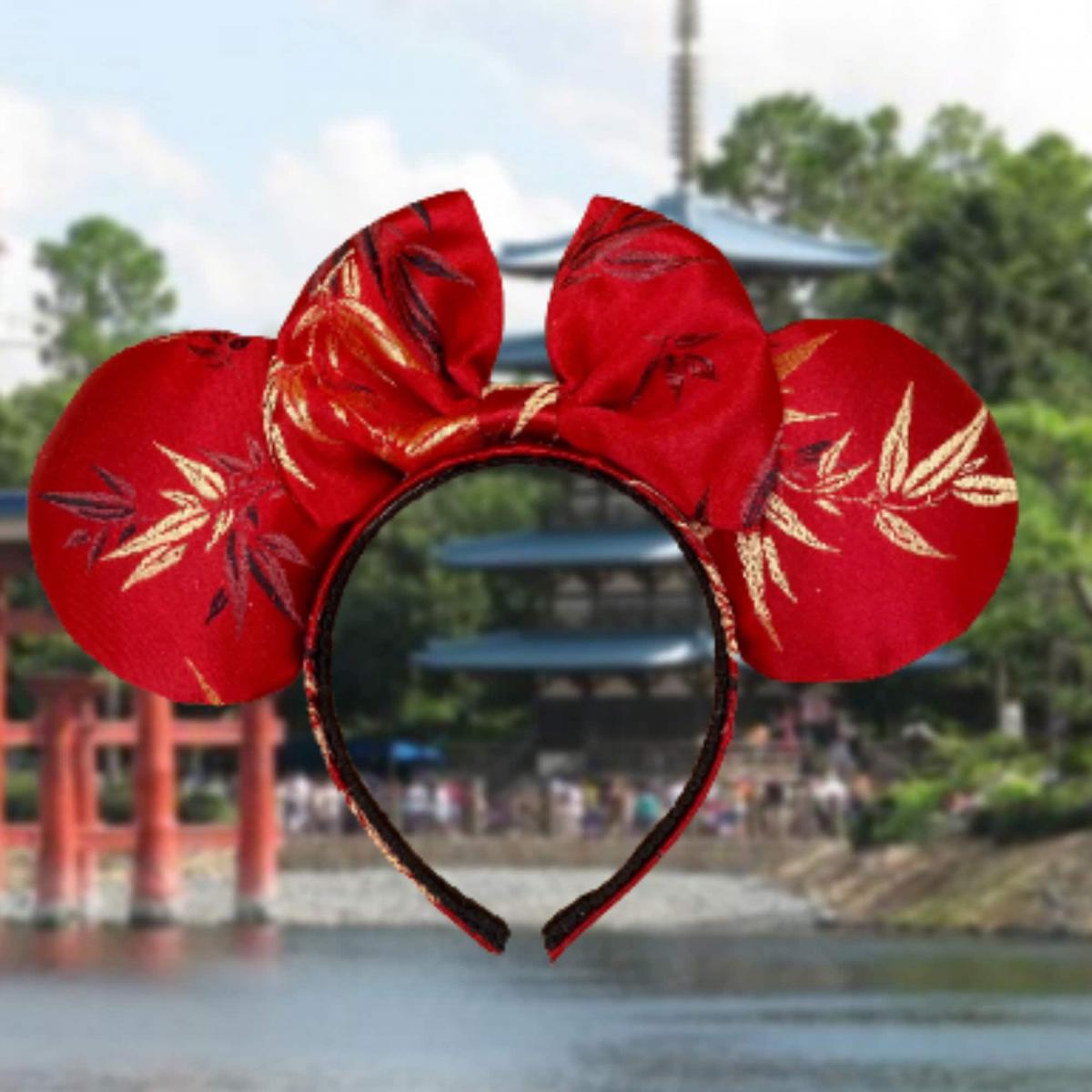 Japanese Kimono Fabric Minnie Ears | EPCOT Japan Ears - Eventeny
