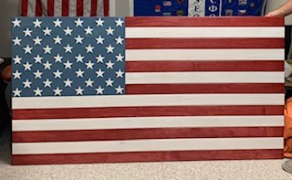 36" American Flag Red White and Blue - Eventeny