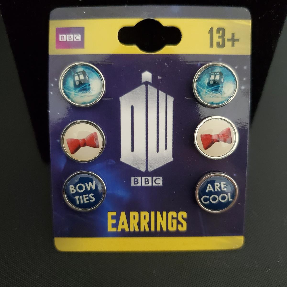 Dr who stud earrings 3 pack - Eventeny