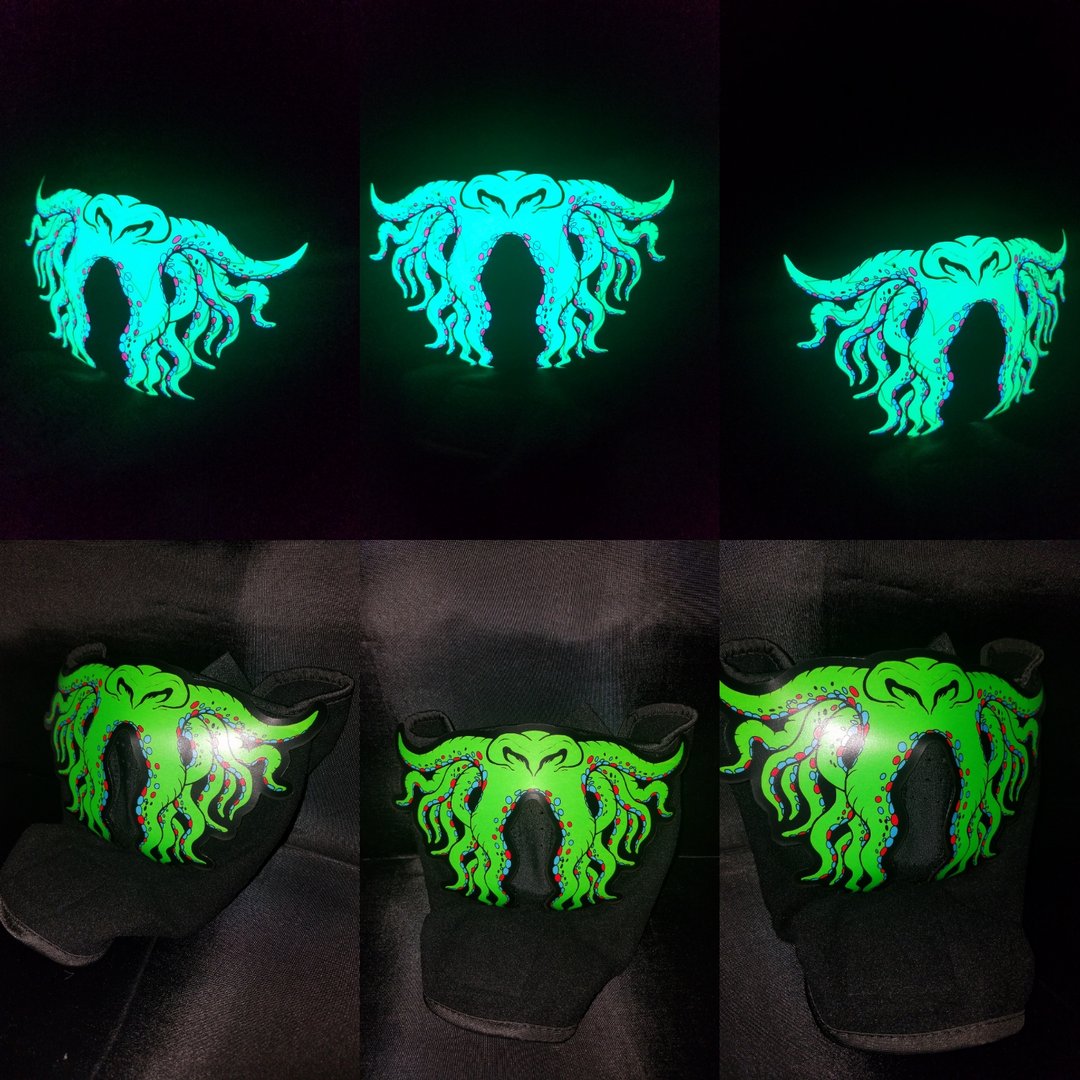 Sound activated Cthulhu mask - Eventeny