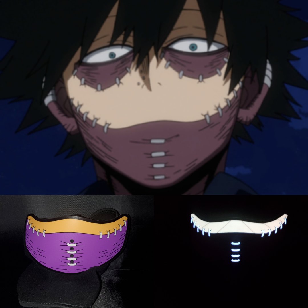 Sound Activated Dabi inspired mask - Eventeny