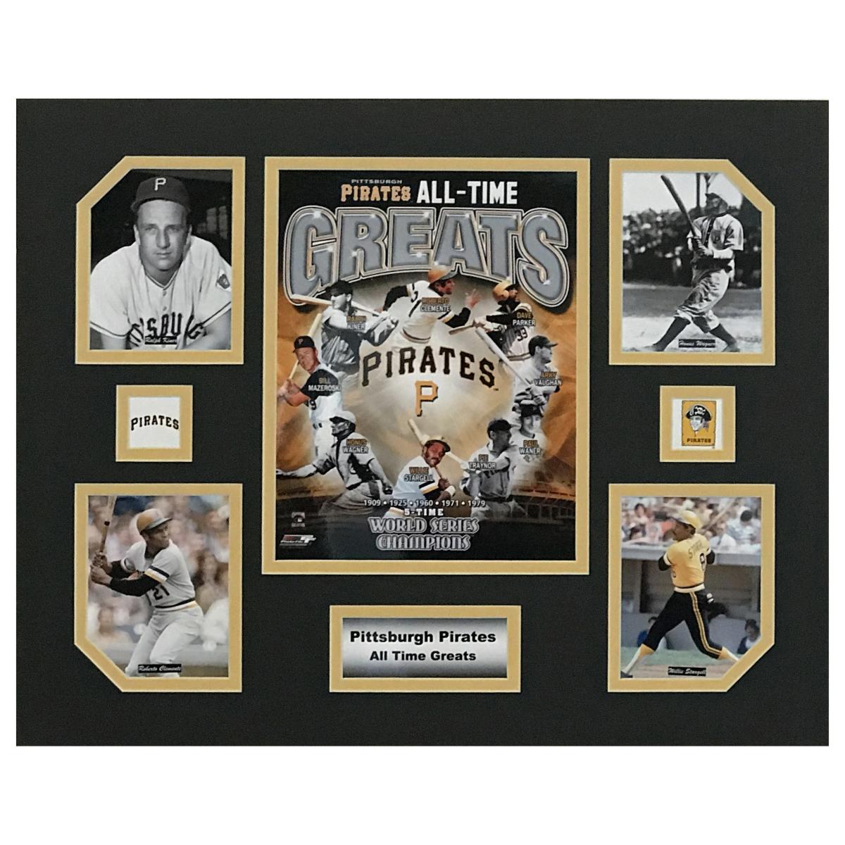 Pittsburgh Pirates MLB All-Time Greats 16 x 20 inch Collage - Eventeny