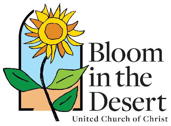 Bloom in the Desert - United Church of Christ - Palm Springs ...